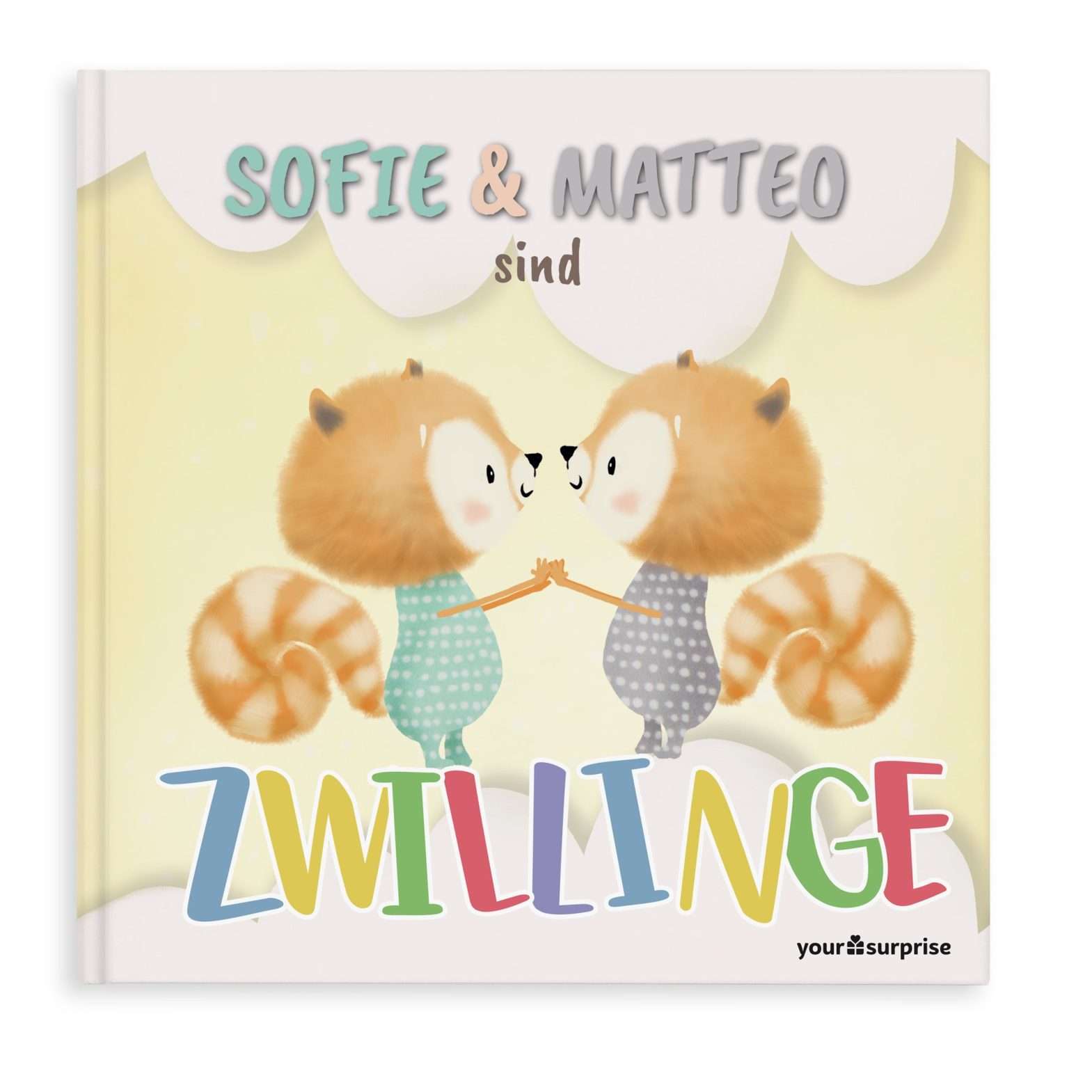🔖 Buch mit Namen – für Zwillinge oder Drillinge – Hardcover als ...